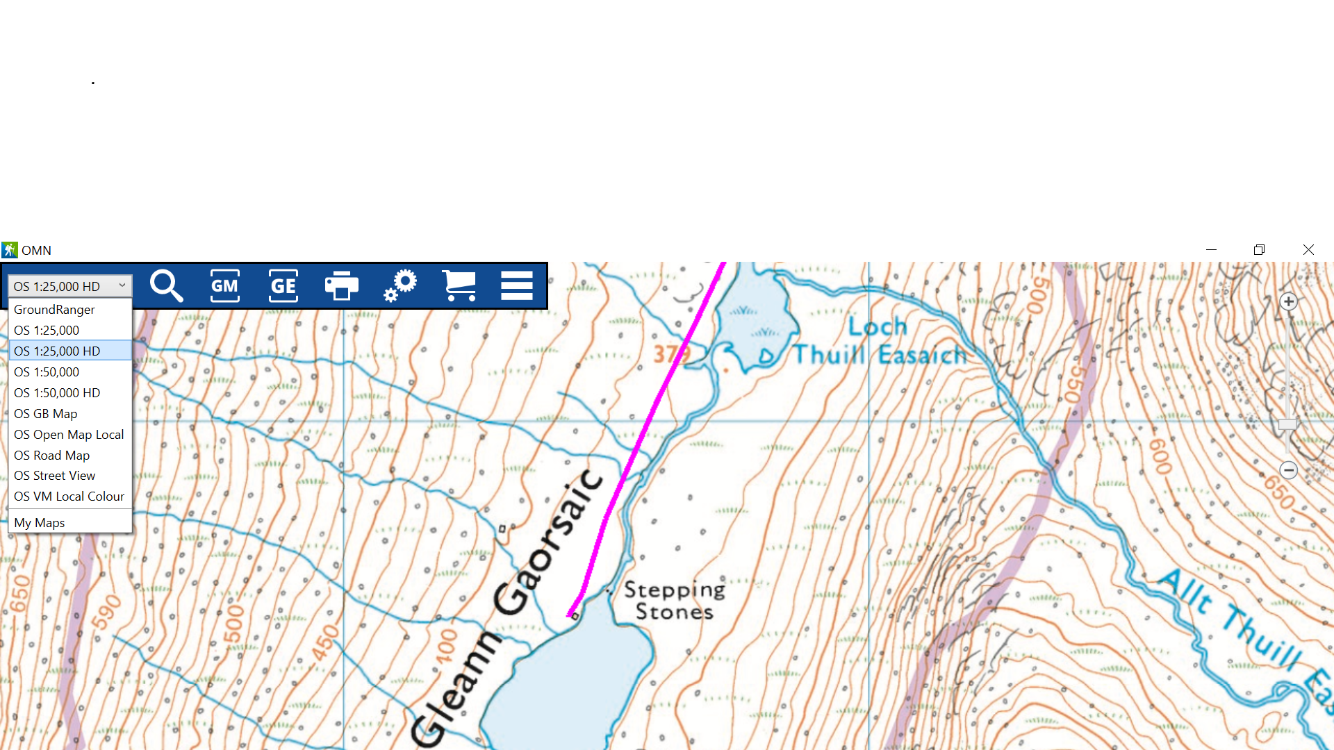 OMN – how to plot, edit and share a route – TGO Challenge