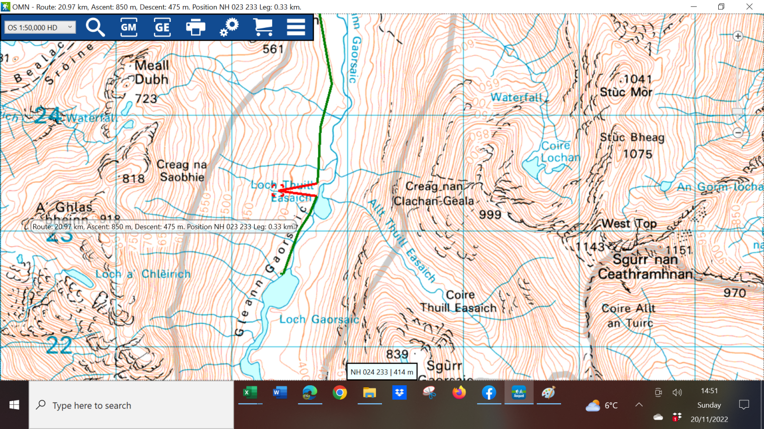 OMN – how to plot, edit and share a route – TGO Challenge