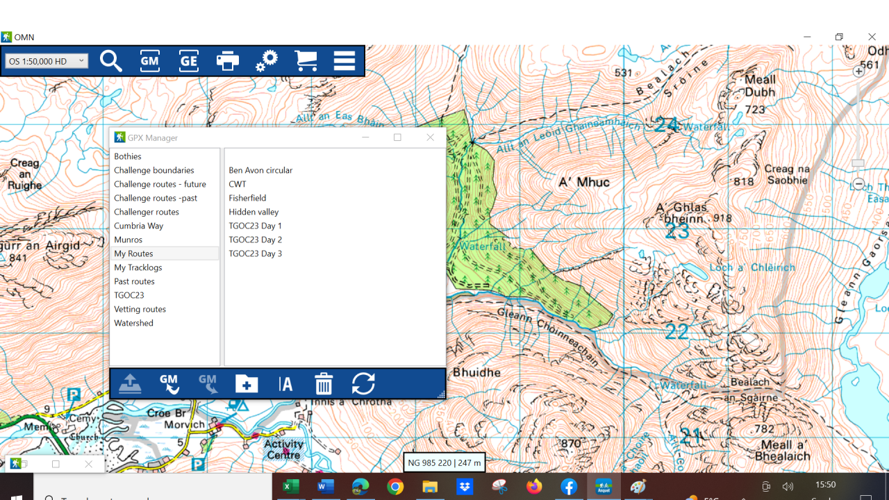 OMN – how to plot, edit and share a route – TGO Challenge