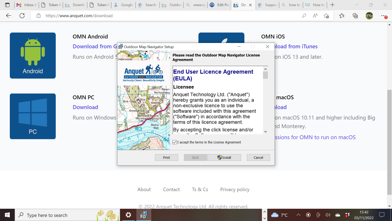 Outdoor Map Navigator – Getting started – TGO Challenge